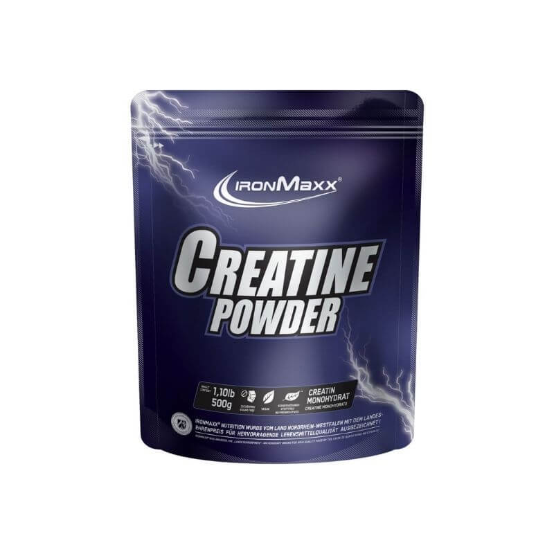 IronMaxx Creatine Powder 500g kaina, atsiliepimai